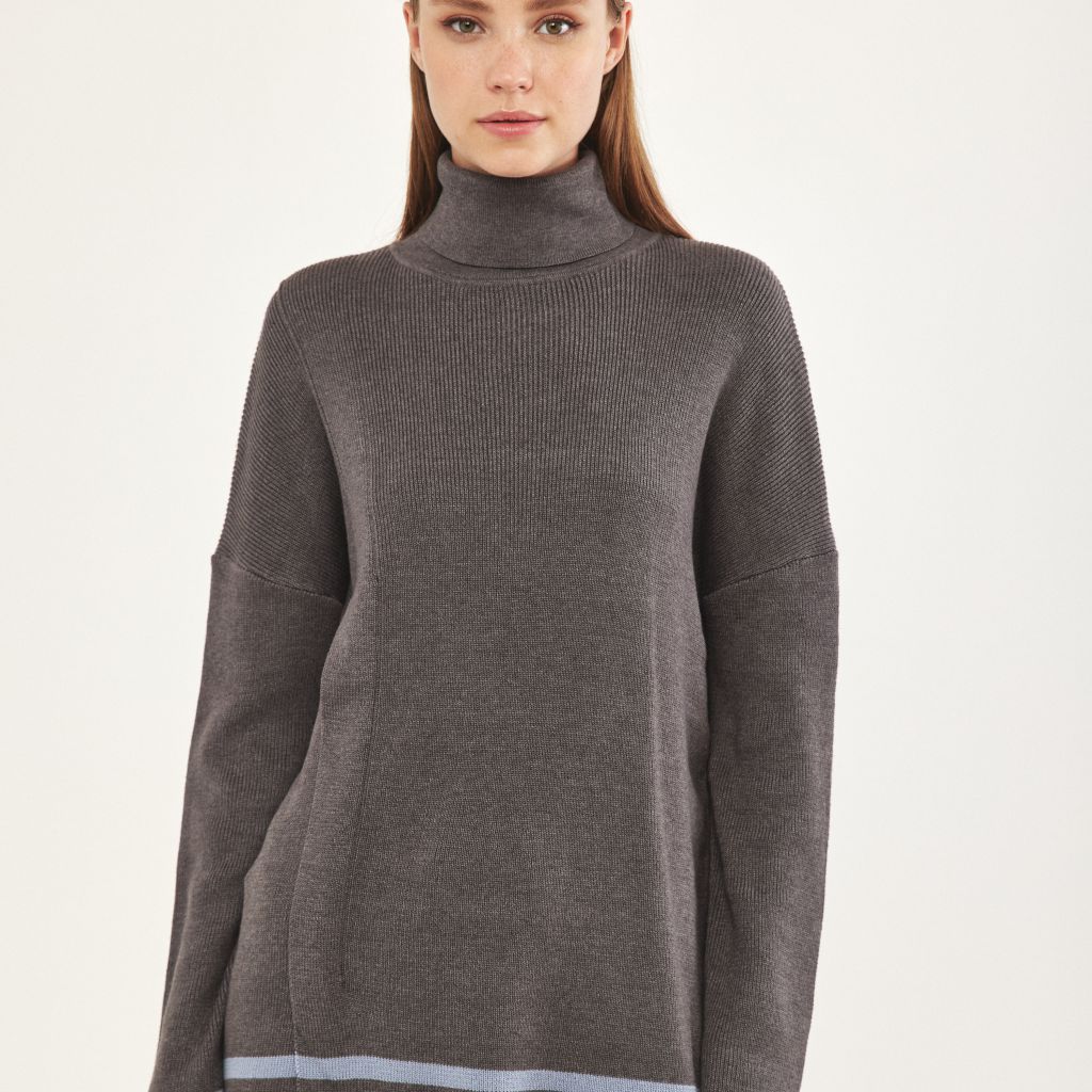 סריג גולף שילוב פסים | Golbary