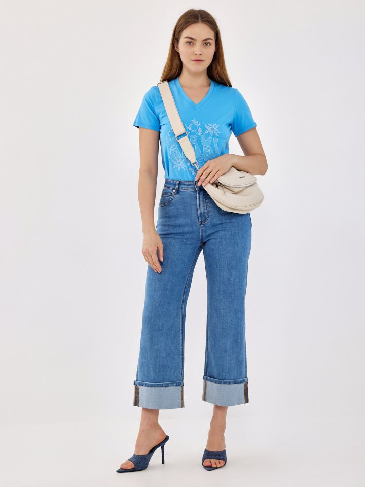 חולצה ריקמה PROMO MIAMI | Golbary